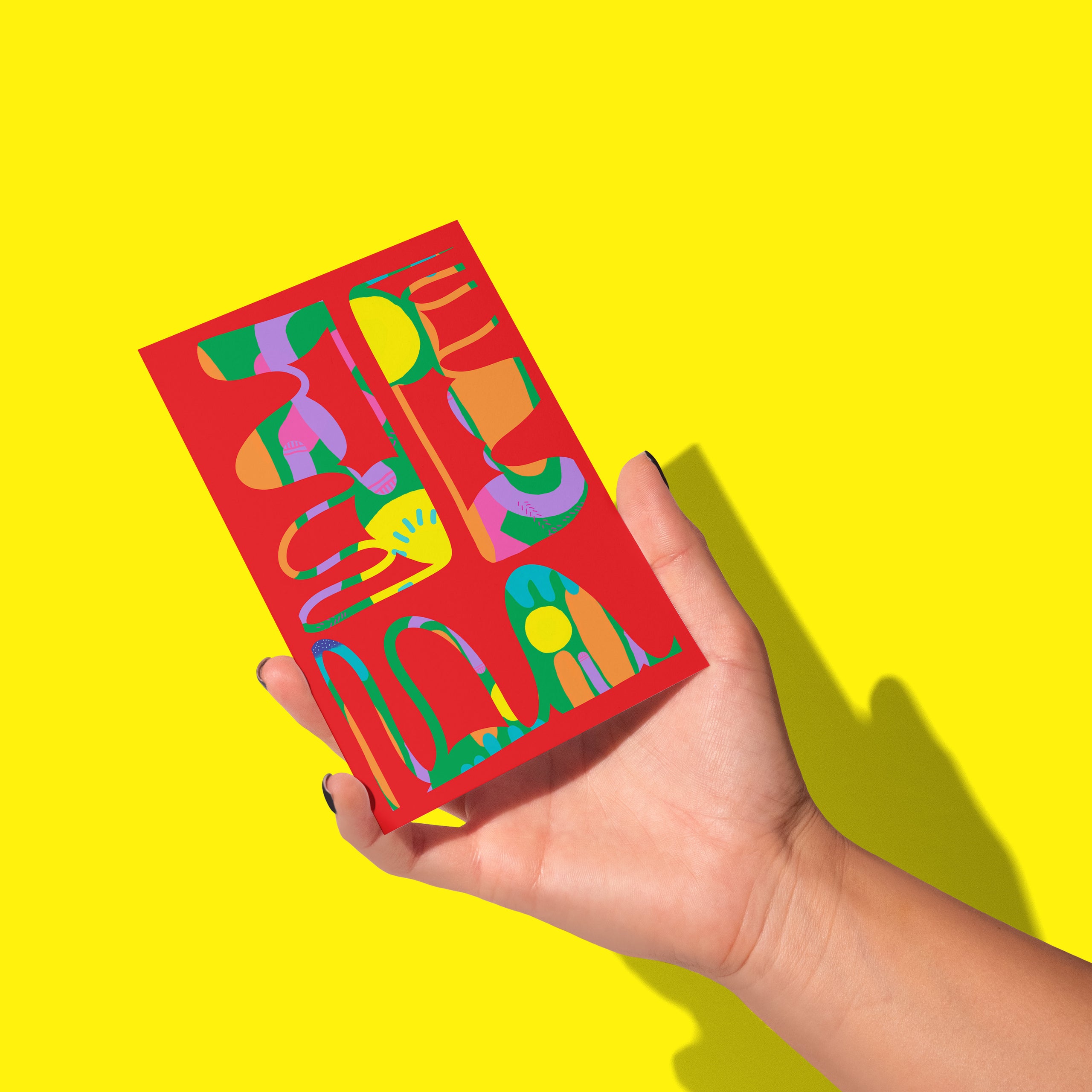 Zippy Straws Art Card with Kraft Envelope | Eccentric Republic | Bold ...